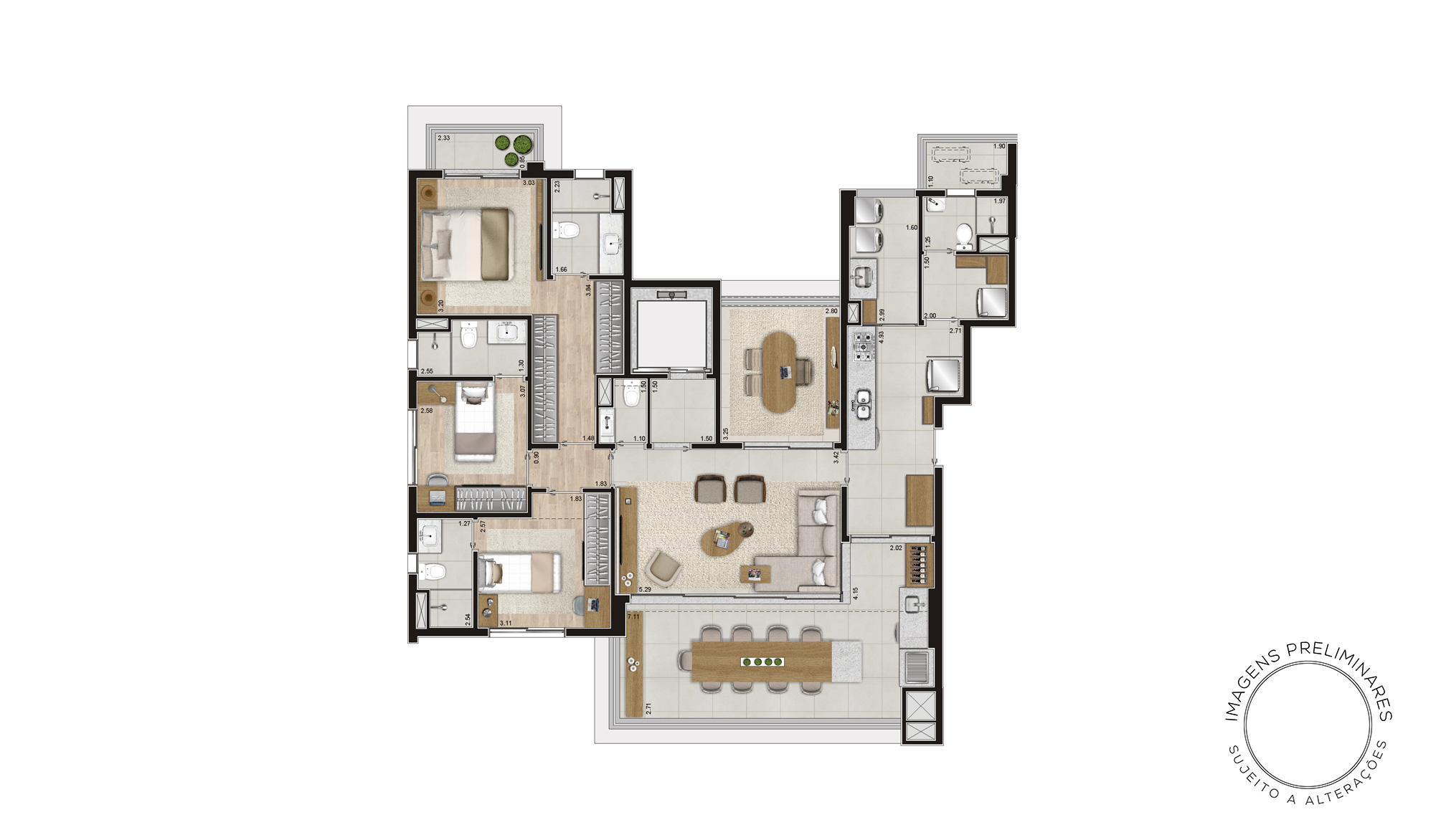 → MOEMA Purity » Plantas 150 a 295m² | Barbara Incorporadora®