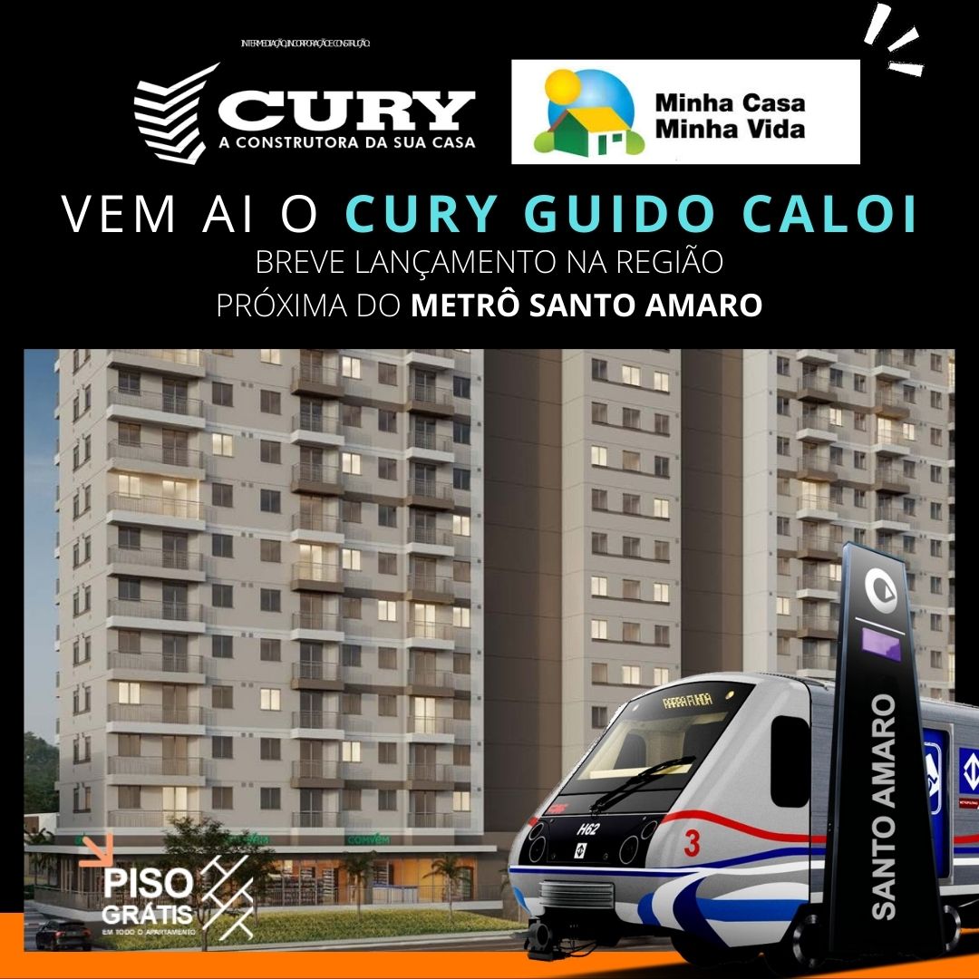 → CURY Guido Caloi » 2 Dormitórios | Minha Casa Minha Vida